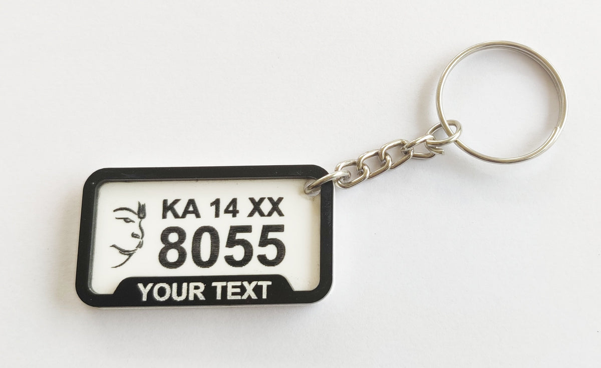 Acrylic Number Plate Keychain – Creator Store