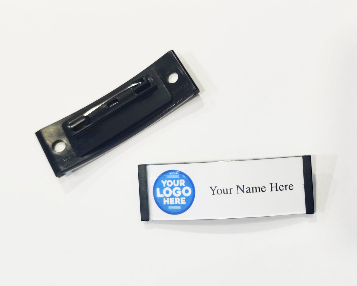 Black Custom made Pinback Name Badge – Creator Store