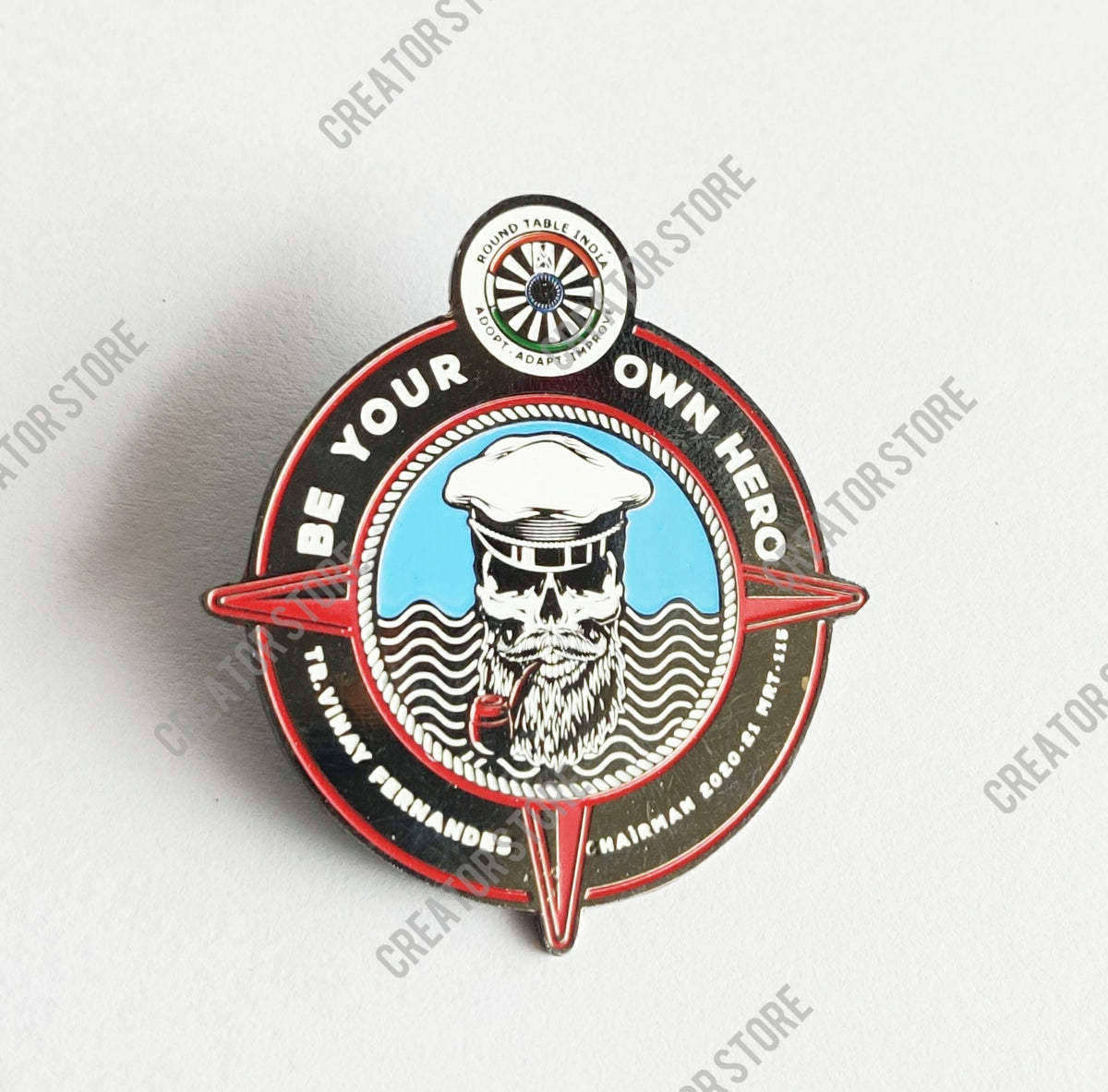 Brass Enamel Round table Badge - Pack of 50 – Creator