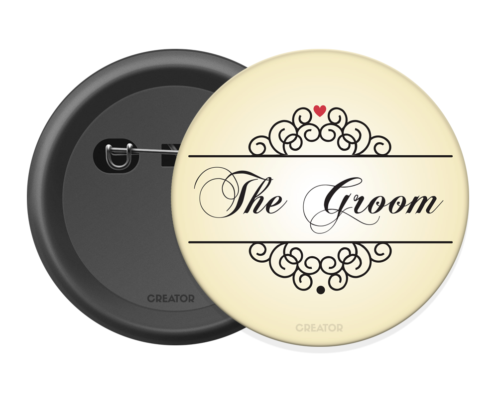 The Groom Button Badge – Creator Store
