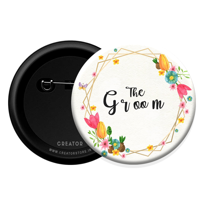 The Groom wedding Button Badge – Creator Store