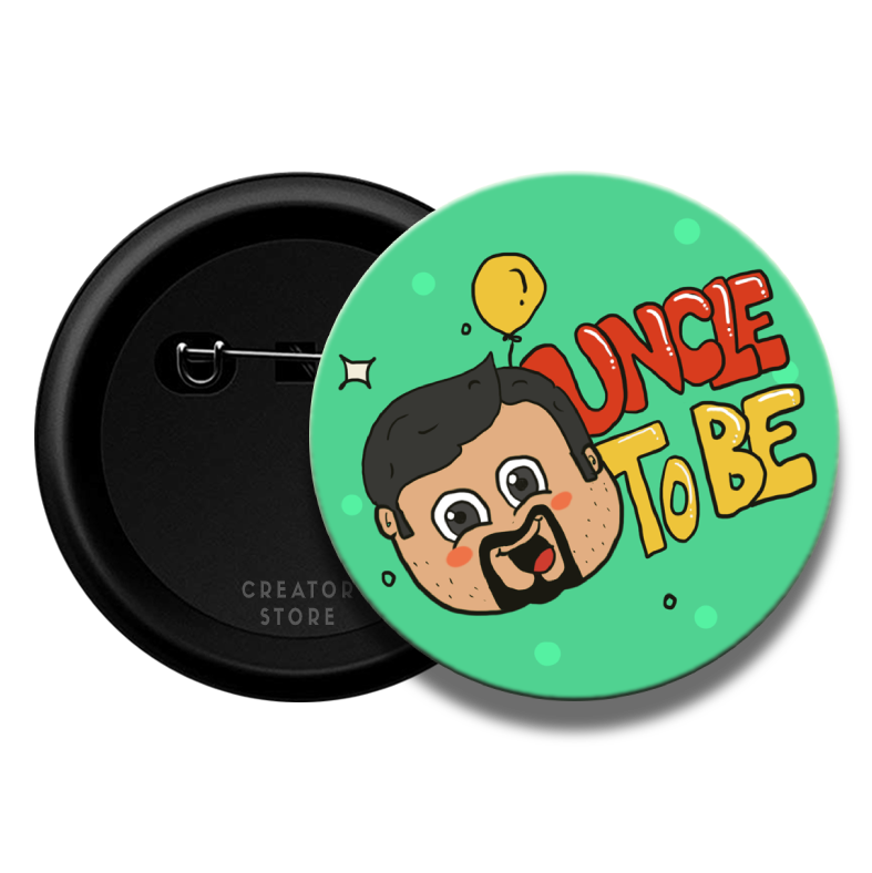 Uncle to be Baby shower Pinback Button Badge – Creator Store