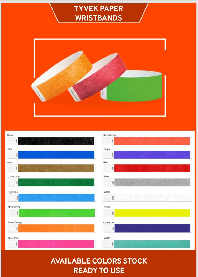 Tyvek/Paper wristband (Starts from pack of 1000) – Creator Store