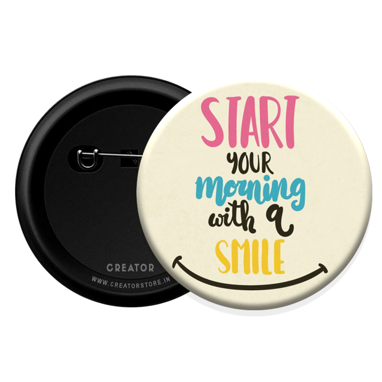 Smile Button Badge – Creator Store